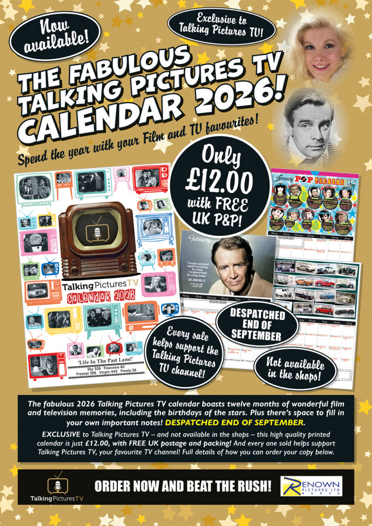 The Talking Pictures TV Calendar 2026! DESPATCHED END OF SEPTEMBER ...