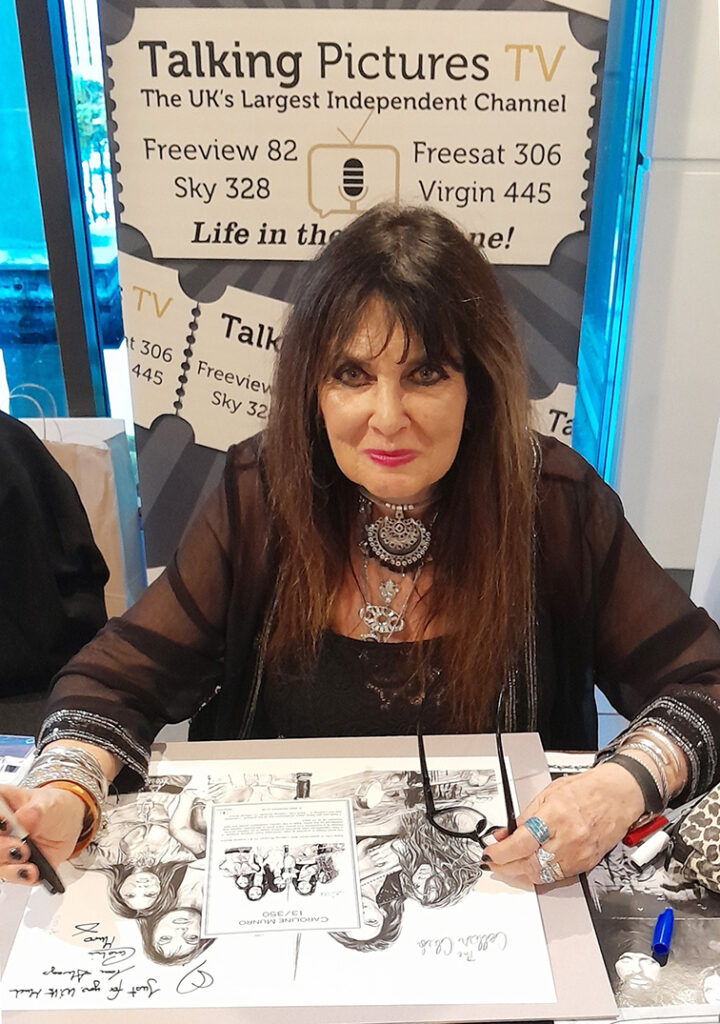 Caroline Munro, The Cellar Club. Unmounted Limited Edition Print, signed by Caroline Munro ...